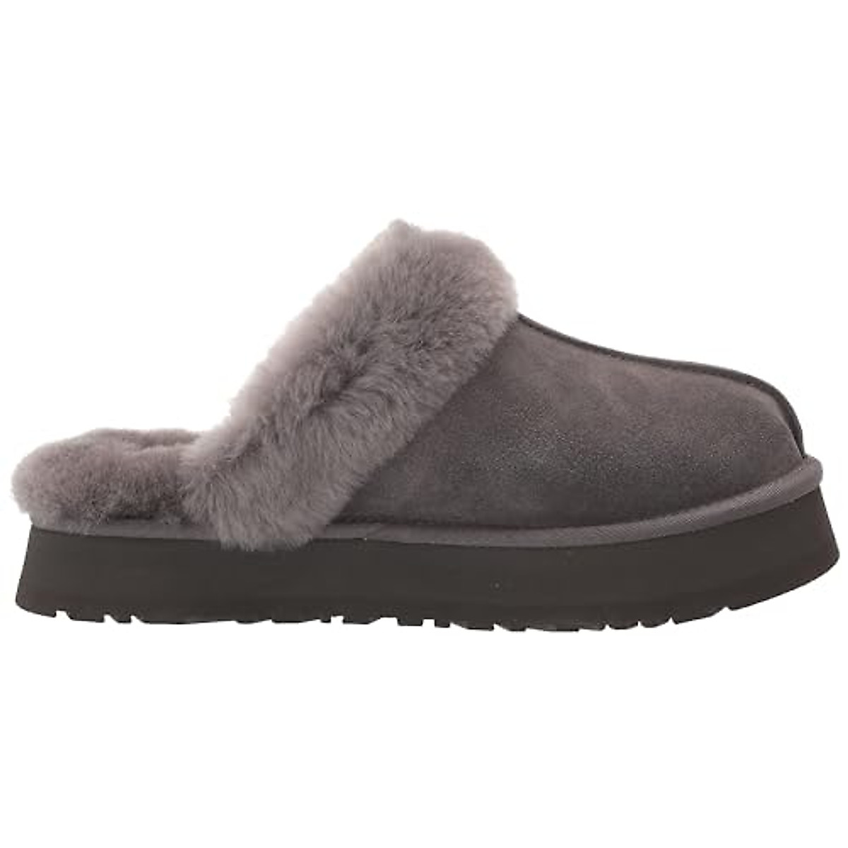 UGG Women's Disquette Slipper, Charcoal, 6