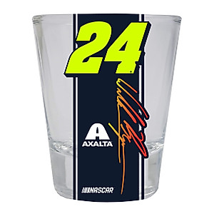 R and R Imports Officially Licensed NASCAR William Byron #24 Shot Glass Round 2-Pack