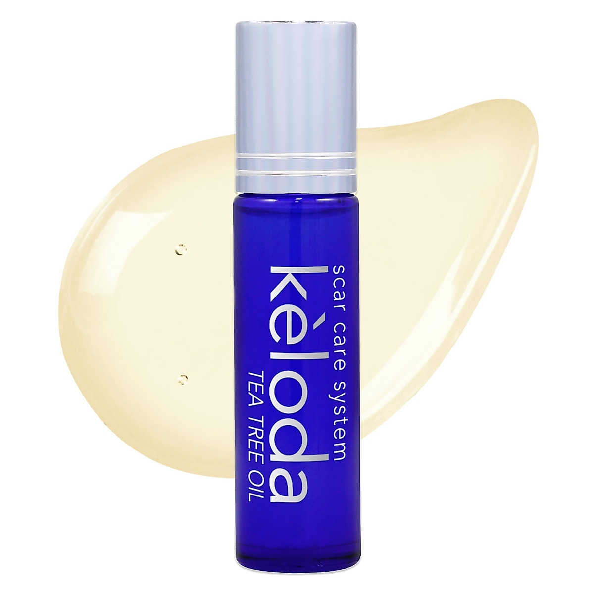 KELODA Scar & Keloid Removal Tea Tree Oil & Massager | Scars & Keloids Post Surgery Treatment | for Burns & Piercing | with Cocoa, Shea Butter, Vitamin E & Lavender Essential Oil 0.3 oz