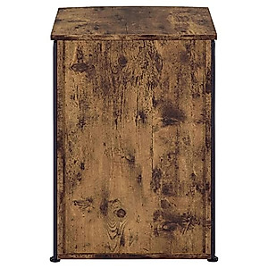 Coaster Furniture Estrella 3-Drawer File Cabinet Antique Nutmeg and Gunmetal 800656