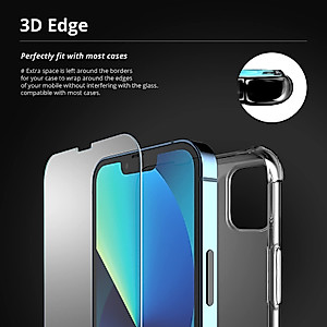 XYYZYZ Glass Screen Protector Compatible for iphone 13 Mini HD Tempered Glass Film Case Friendly [5.4 Inch 2 Pack]