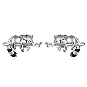 ONEFINITY Red Panda Gifts Sterling Silver Red Panda Stud Earrings Red Panda Jewelry For Women