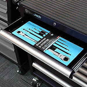 DURATECH 5-Piece Extra Long Flex-Head Ratcheting Wrench Set & 5-Piece Extra Long Box End Wrench Set, CR-V Steel