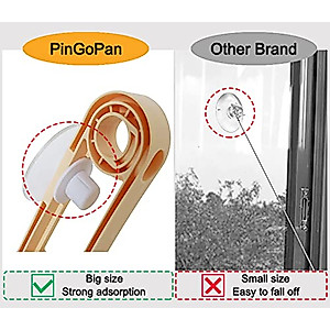 Cat Window Perch,Cat Hammock Window with Two Modes of Use and Easy to Install, Cat Window Bed with Powerful Suction Cups and Easy Cleaning, for Large Fat Cats or Two Cats ，Orange