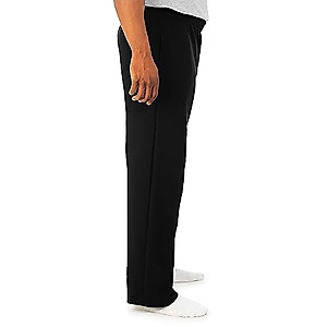Fruit of the Loom Men's Fleece Sweatpants, Black, XX-Large