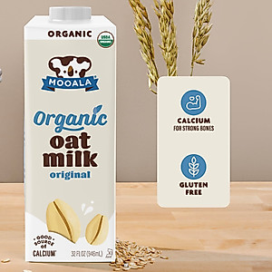Mooala - Organic Oatmilk, Unsweetened 32oz (Pack of 6) (32 fl oz (pack of 6), Original)
