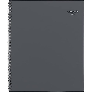 2022 Weekly & Monthly Planner by AT-A-GLANCE, 8-1/2" x 11", Large, Wirebound, DayMinder, Black (GC54507)