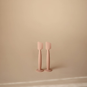 mushie Diaper Cream Applicator Soft Silicone with Suction Base (Blush)