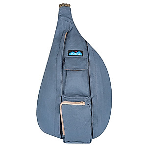KAVU Original Rope Bag Sling Pack with Adjustable Rope Shoulder Strap - Ocean