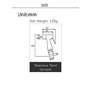 Shower System, Bidet Sprayer for Toilet, White Hand Held Toilet Bidet Sprayer 304 Stainless Steel Douche Kit Shattaf Bidet Faucet Shower Solid Brass Angle Valve,D Set