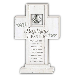 Cathedral Art Standing Cross-Baptism Blessing, Multicolored, Multi