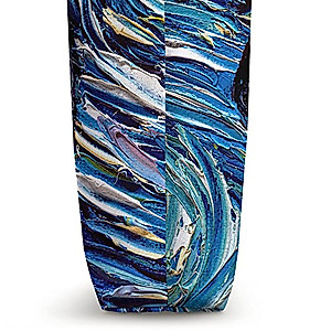 Black Goldendoodle Labradoodle Starry Night Dog Portrait Aja Tote Bag