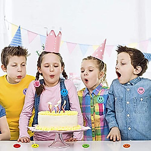 STARLIBOO Smile Face Stickers, Happy Encourage Sticker 1 inch, 1200 pcs Teacher Reward Stickers,Students Preschool Potty Training Rewards, Toddler Incentive Stickers