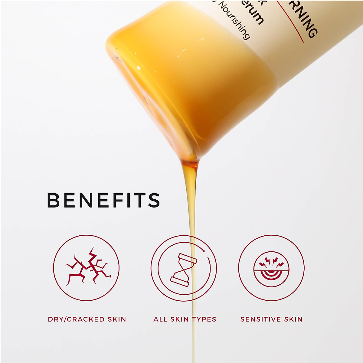 Hey Honey Skincare Good Morning Honey Silk Facial Serum for True Glow | Vitamin C Fast Acting Skin Hydrator and Skin Barrier Protector | with Hyaluronic Acid Serum | 1 oz