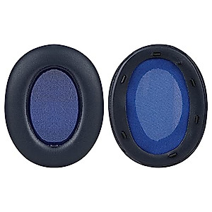 Geekria QuickFit Replacement Ear Pads for Sony WH-XB910N Headphones Ear Cushions, Headset Earpads, Ear Cups Cover Repair Parts (Blue)