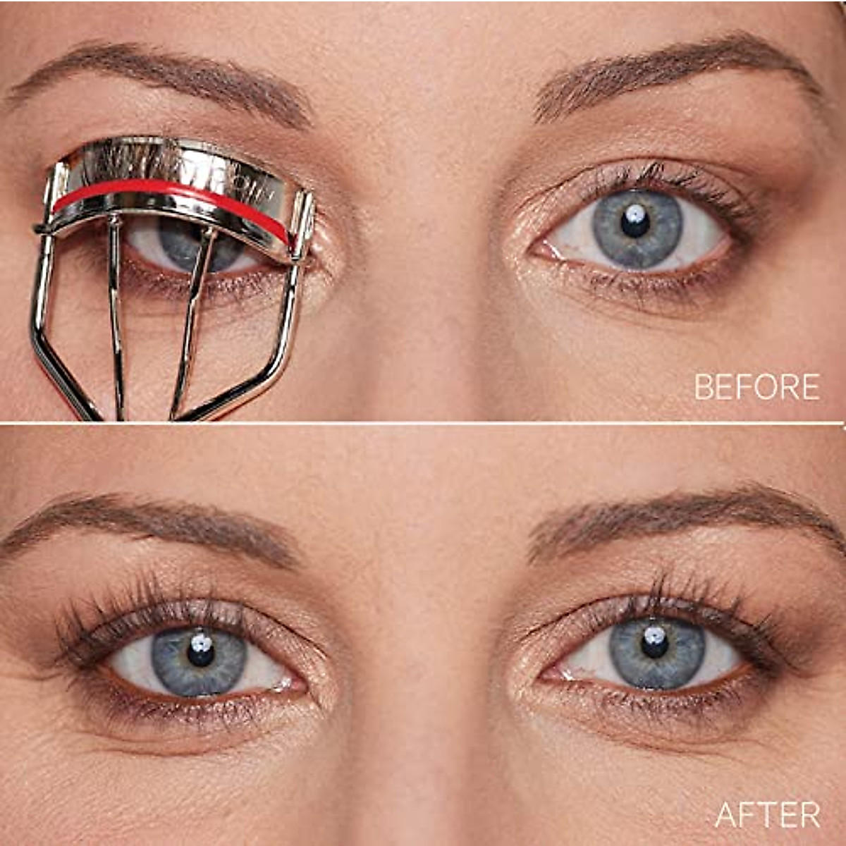 Kevyn Aucoin The Eyelash Curler: Easy use. Long-lasting curl of lashes effect. Wide opening. Stainless steel with two red lash cushions. Pro makeup artist tool for before & after mascara application