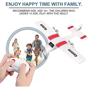 LBKR Tech RC Airplane,Remote Control Airplane Ready to Fly with Durable Foam Body,2 Channels Stable to Flight RC Plane Built in 6-Axis Gyro,Easy to Control Remote Control Plane for Kids Boys Beginner