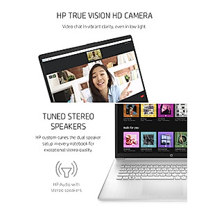 HP 17 Laptop PC, 11th Gen Intel Core i5-1155G7, 8 GB RAM, 512 GB SSD Storage, 17.3-inch Full HD IPS Display, Windows 11 Home, Anti-Glare Screen, Long Battery Life, Webcam & Mics (17-cn1020nr, 2021)