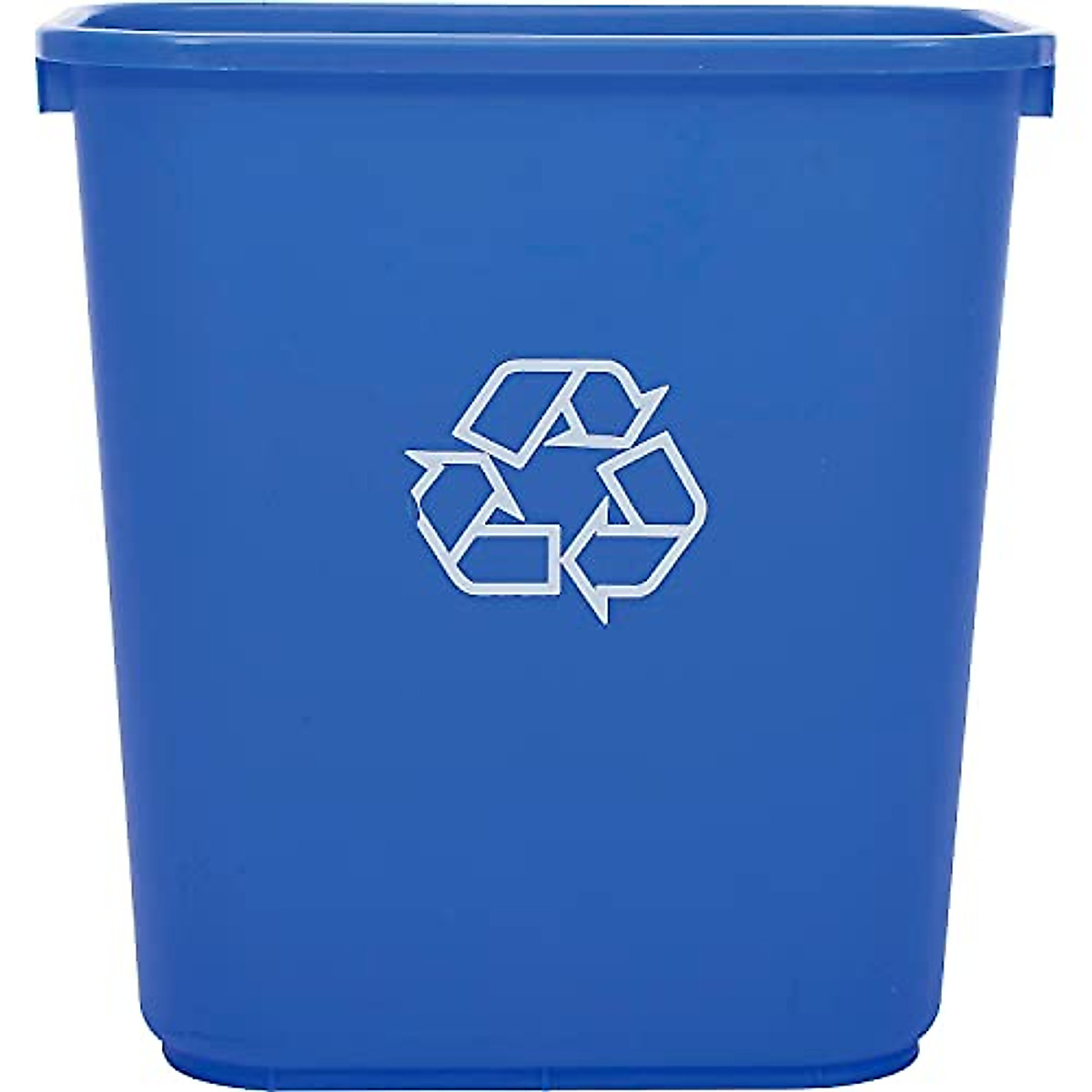 Global Industrial Plastic Recycling Wastebasket, 28-1/8 Qt., Blue