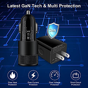 Type C Fast Charger Android Phone Charger for Samsung Galaxy S23 Ultra S23+ A14 5G A13 A23 A04s A03s S22 S21 FE S20,Google Pixel 7 Pro 6, 3FT USB C to C Cable, 20W Wall Plug,30W Dual Car Adapter