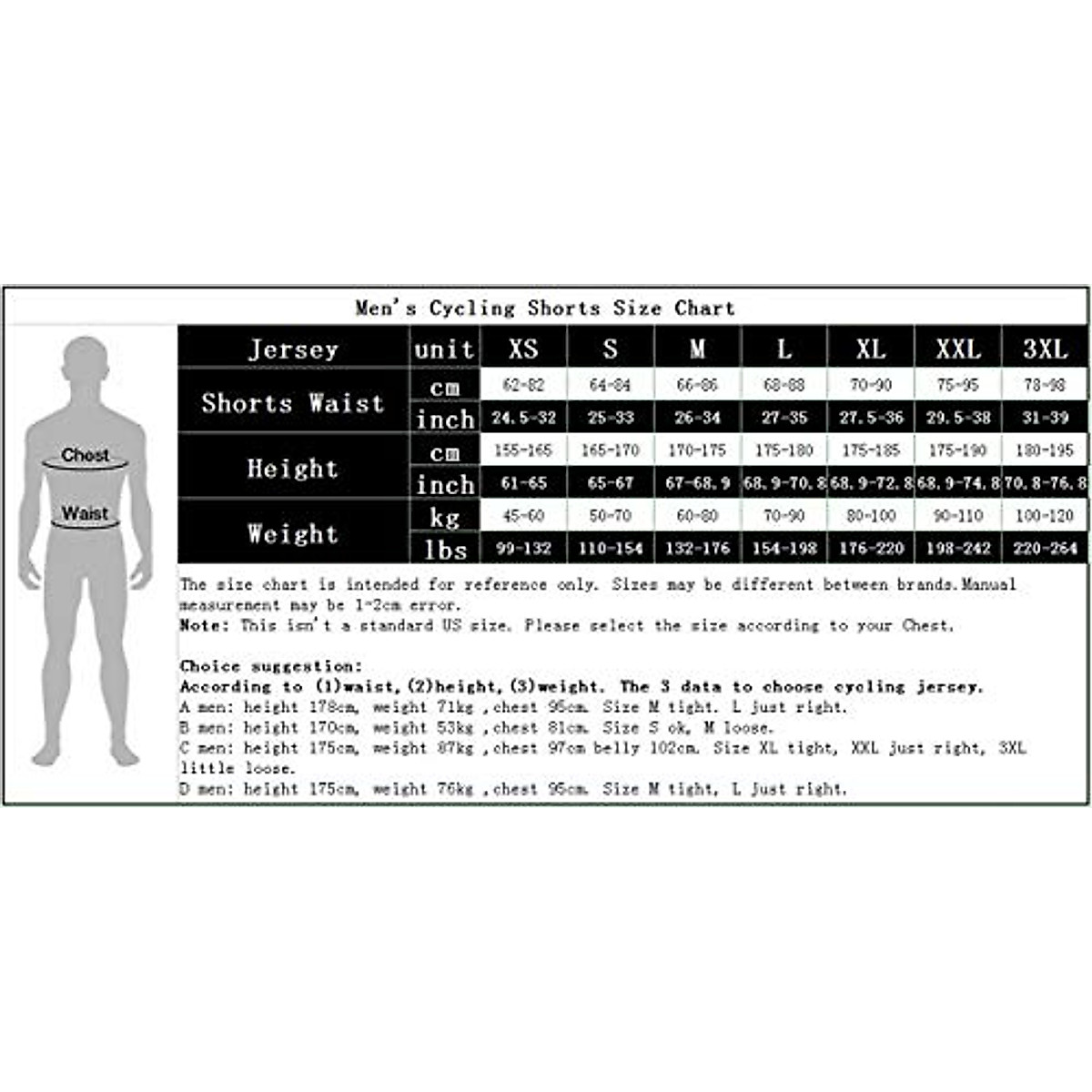 Men's Cycling Shorts 5D Padded MTB Bicycle Riding Half Pants Tight Quick-Dry