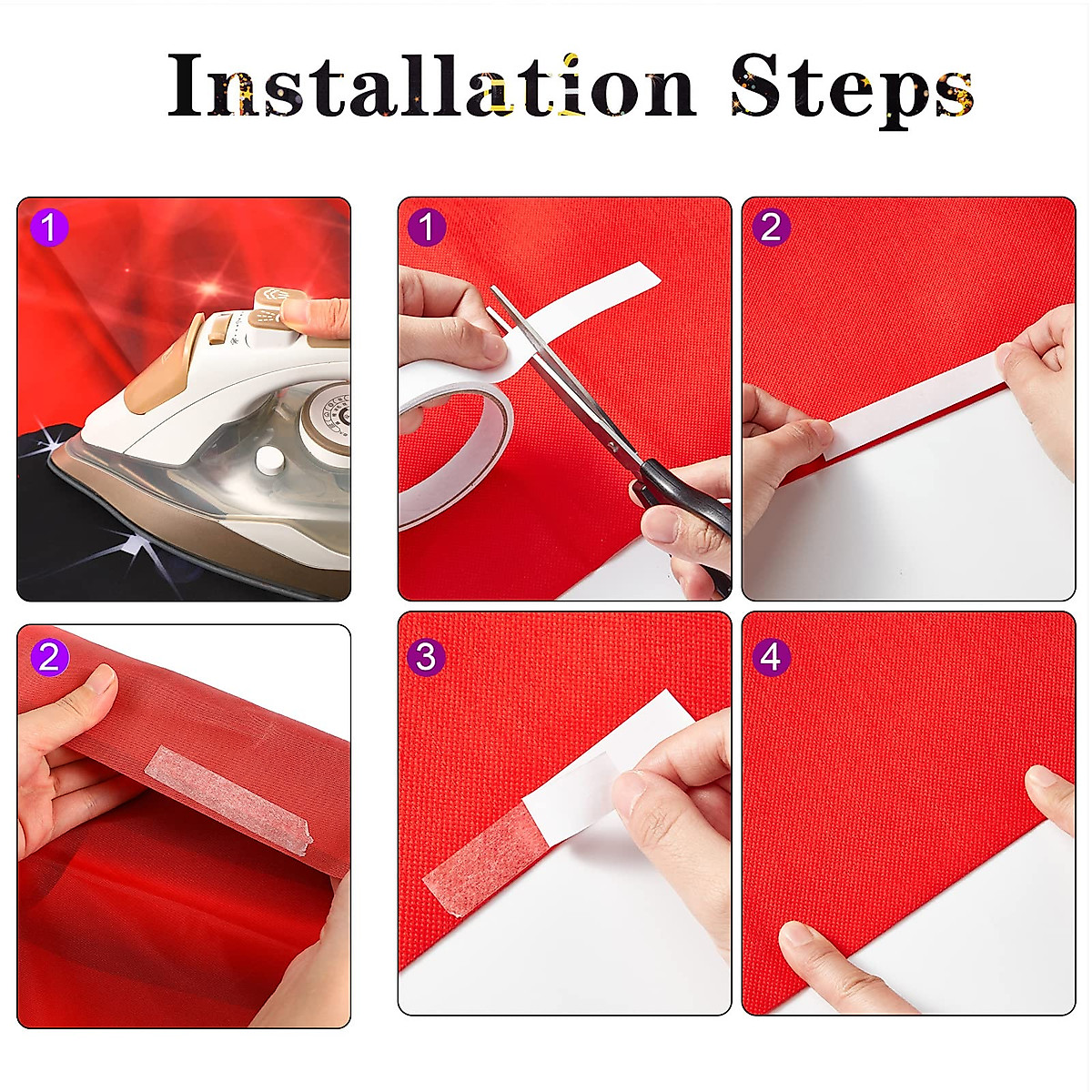 6 x 5 ft Red Carpet Party Decorations Movie Theme Paparazzi Photography Backdrop Red Carpet Backdrop Red Carpet Runner with Carpet Tape for Party Decoration Supplies