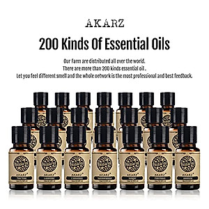 Oregano Essential Oil AKARZ Natural Organic Pure Premium Therapeutic Oregano Oils for Skin Body Hair Care, Diffuser, Candle,Soap,Making, DIY,Massage Aroma 0.34 Fl Oz (10ml)