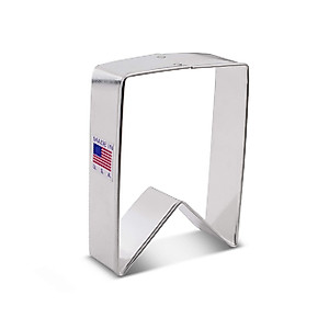 Banner Plaque Cookie Cutter, 3.5" Made in USA by Ann Clark