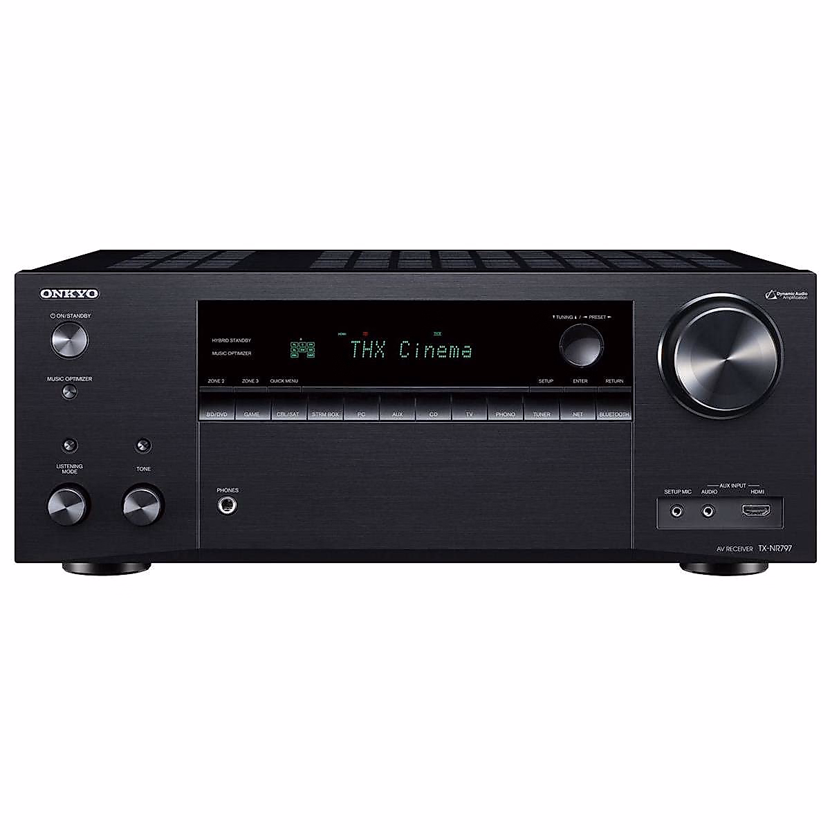 Onkyo TX-NR797 Smart AV 9.2 Channel Receiver with 4K Ultra HD | Dolby Atmos | AirPlay 2 | IMAX Enhanced (2019 Model),Black