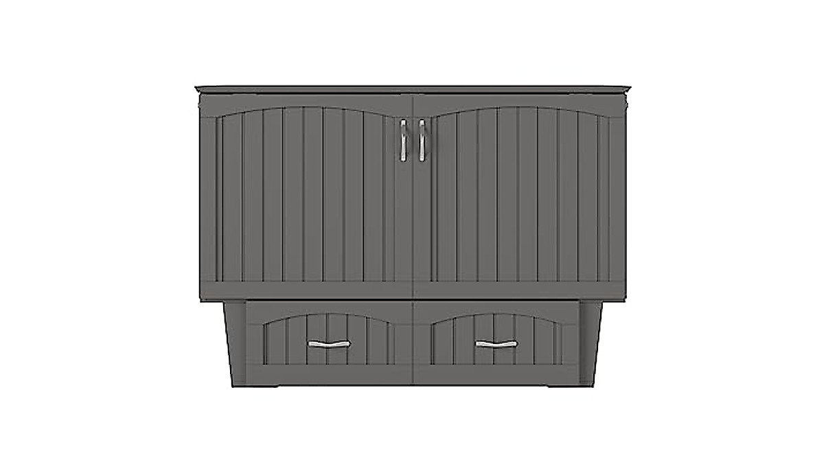 AFI Nantucket Murphy Bed Chest with Mattress & Storage