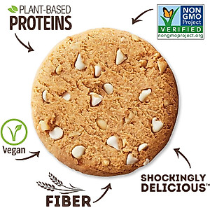Lenny & Larry's The Complete Cookie, White Chocolaty Macadamia, Soft Baked, 16g Plant Protein, Vegan, Non-GMO, 4 Ounce Cookie (Pack of 12)