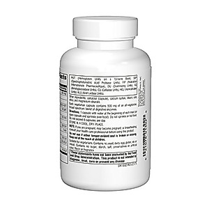 Source Naturals Essential Enzymes 500mg Bio-Aligned Multiple Supplement Herbal Defense for Digestion, Gas & Constipation Relief & Daily Digestive Health - Strong Immune System Support - 120 VegiCaps