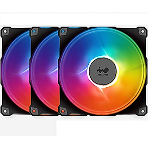 InWin Jupiter AJ140 Addressable RGB Triple Fan Kit 140mm High Performance Cooling Computer Case Fan Cooling with Control (AJ140-3PK)