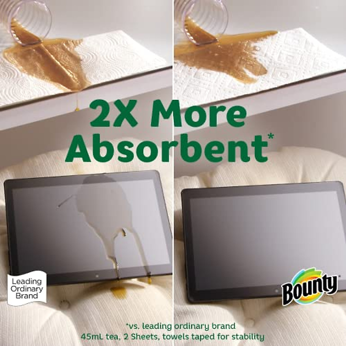 Bounty Select-A-Size Paper Towels, 6 Double Plus Rolls = 15 Regular Rolls