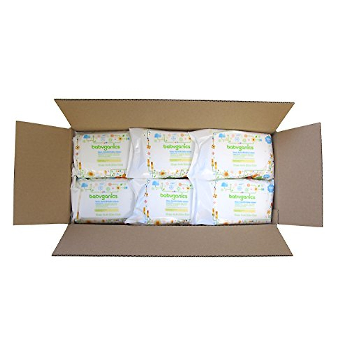 Babyganics Face, Hand & Baby Wipes, Fragrance Free, 1800 ct, Packaging May Vary