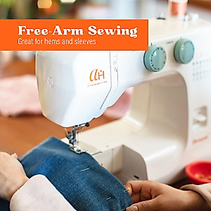 Sewing Machine for Beginners, The Dream by American Home, 15 Built-in Stitches, Great for Refashioning Clothes, AH700