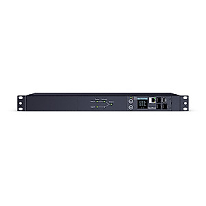 CyberPower PDU44001 Switched ATS PDU, 100-120V, 15A (Derated to 12A), 10 Outlets, 1U Rackmount