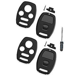 2Pcs Replacement Key Fob Shell Keyless Entry Remote fits Honda Accord 2012 2011 2010 2009 2008 2007 2006 2005 2004 2003 / Pilot/CR-V/Civic EX 2006-2013
