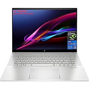 HP 2023 Newest Envy Laptop, 16" WQXGA IPS Touchscreen, Intel Core i9 13900H (14 core), NVIDIA GeForce RTX 4060, 64GB DDR5 RAM, 1TB SSD, Wi-Fi 6E, Backlit Keyboard, USB Type-A&C, Windows 11 Home