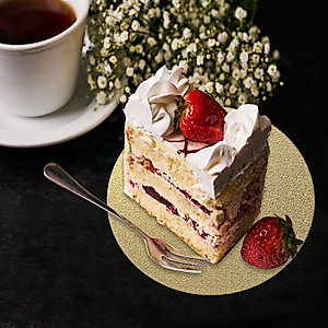 12 Pack Cake Boards, 6 Inch Round Cake Circle Cake Base Board for Cake Decorating, Gold