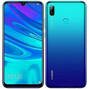 Huawei P Smart 2019 (32GB, 3GB) 6.21" FHD+ Display, Dual Camera, 3400 mAh Battery, 4G LTE GSM Dual SIM Global Unlocked (Pot-LX3) - International Version - No Warranty (Blue)