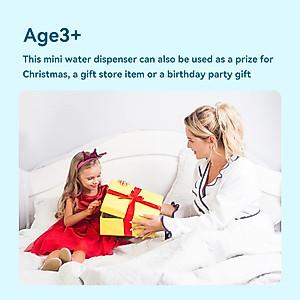 Mini Water Dispenser,Pretend Play Kitchen Playsets Kids Water Dispenser, Play Kitchen with Lights and Sounds Small Water Dispenser Age 3+