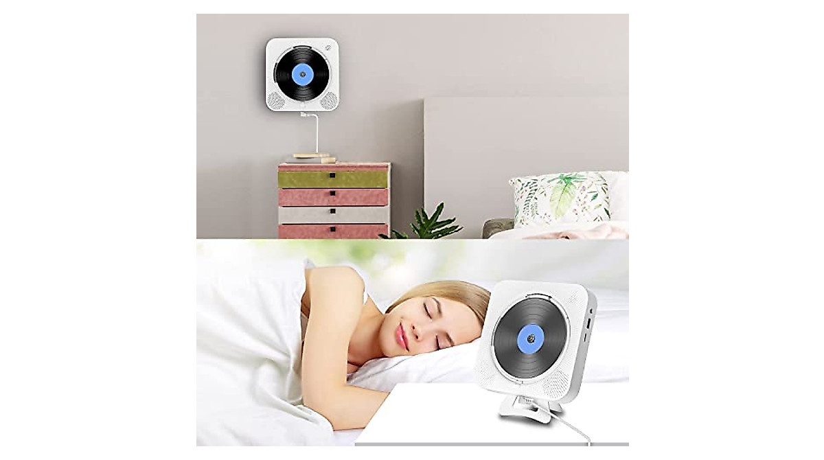CD Player Portable with Bluetooth - Wall Mountable & Desktop Stand CD ...