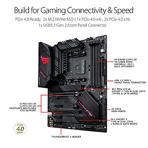 ASUS ROG Strix B550-F Gaming AMD AM4 ATX Motherboard with WiFi 6, PCIe 4.0, 2.5Gb LAN, HDMI 2.1, Aura Sync