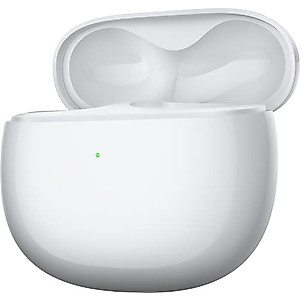 Xiaomi Buds 3, Up to 40dB ANC, 3 ANC Modes, Dual Transparency Modes, Dual-Magnetic Dynamic Driver, Hi-Fi Sound Quality, 32 Hours Battery Life, IP55 Dust and Water Resistance, Wireless Charging, White
