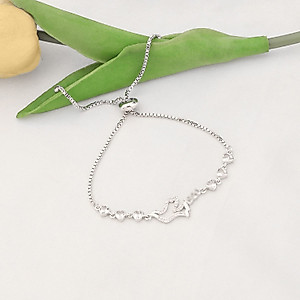 AKTAP Sorority Gift Z P B Dove Bracelet Inspired Greek Greece Sorority Finer Women Jewellery