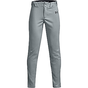 Under Armour Boys' Gameday Vanish 21 Pants, Baseball Gray (080)/Black, Youth Large