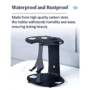 Curling Iron Storage Holder Attachments Compatible with Dyson Airwrap Organizer Wall Mounted Stand, Hair Wrap Rack on Desktop Accessories for Home/Bathroom