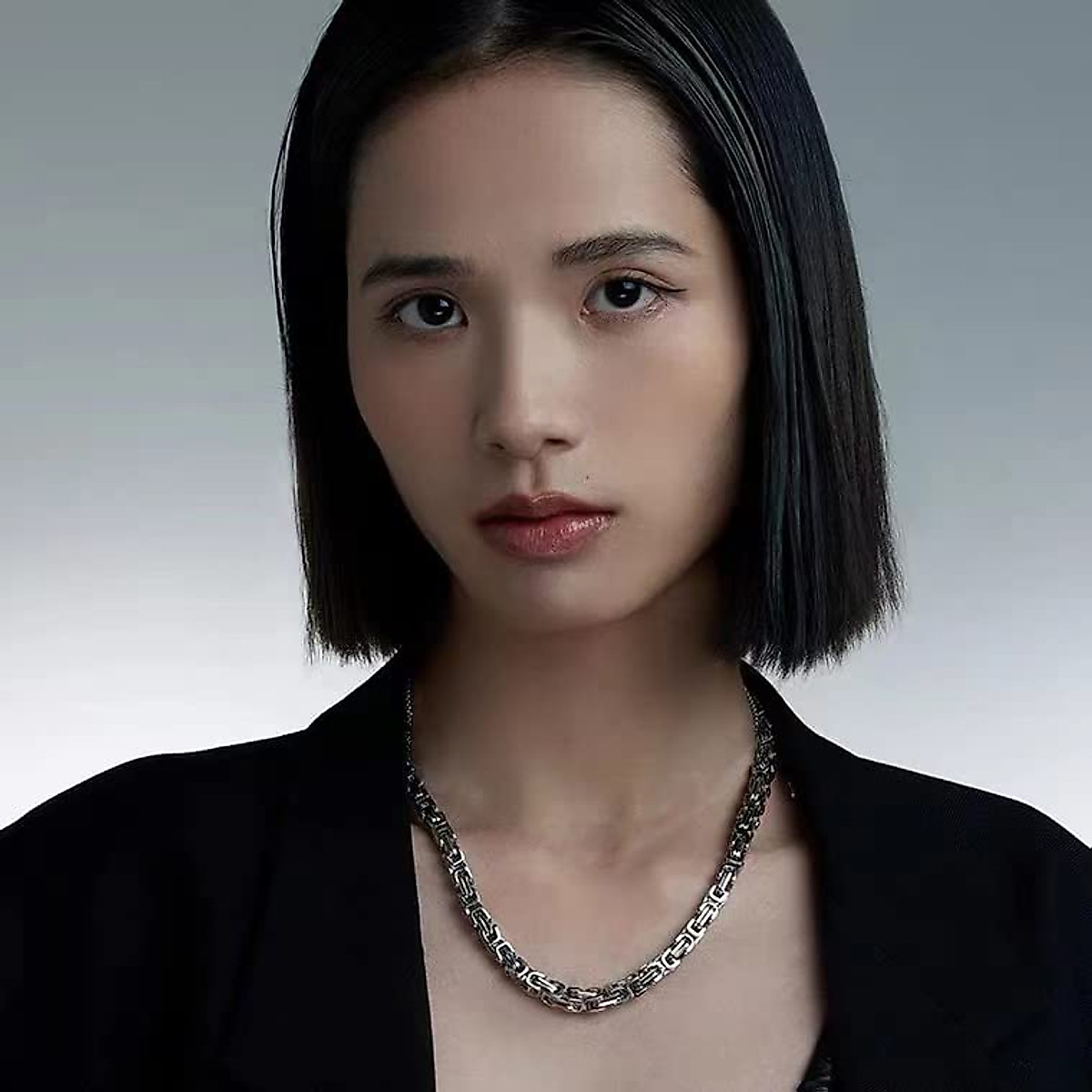 Womens Cuban Choker Chain Necklace Punk Rock Hip Hop Metal Necklace Girls Gift