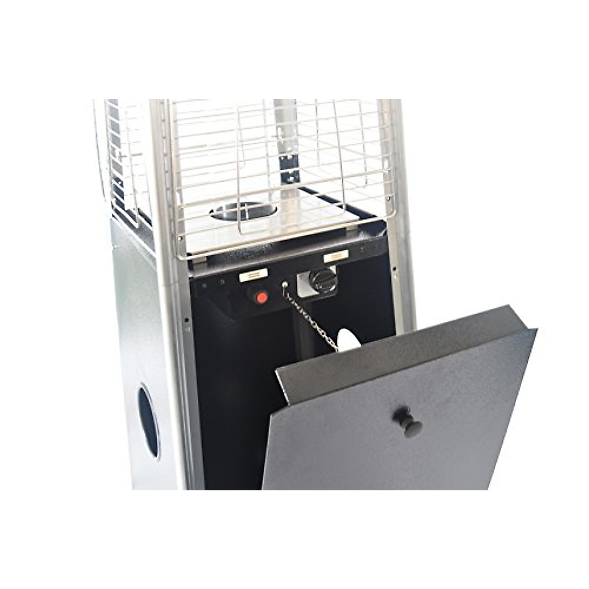 LEGACY HEATING Outdoor Patio Heater with Reflector Shield, 40,000 BTU Propane Patio Heater with Wheels for Commercial, Residential, Garden, Porch, Party, Deck